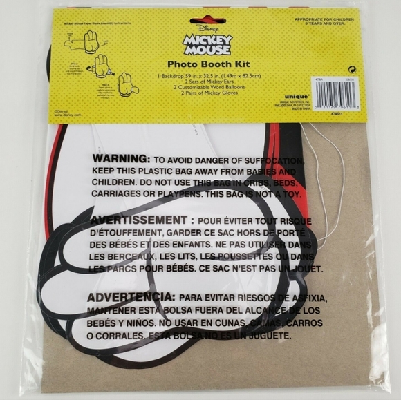Disney | Other | New Disneys Mickey Mouse Photo Booth Kit 9 Pieces ...